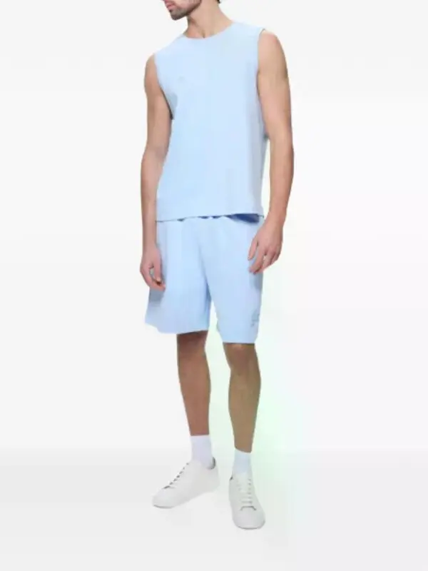 PANGAIA Logo-patch Cotton Shorts