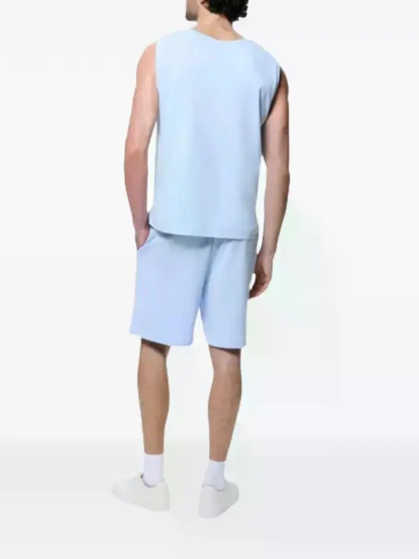 PANGAIA Logo-patch Cotton Shorts