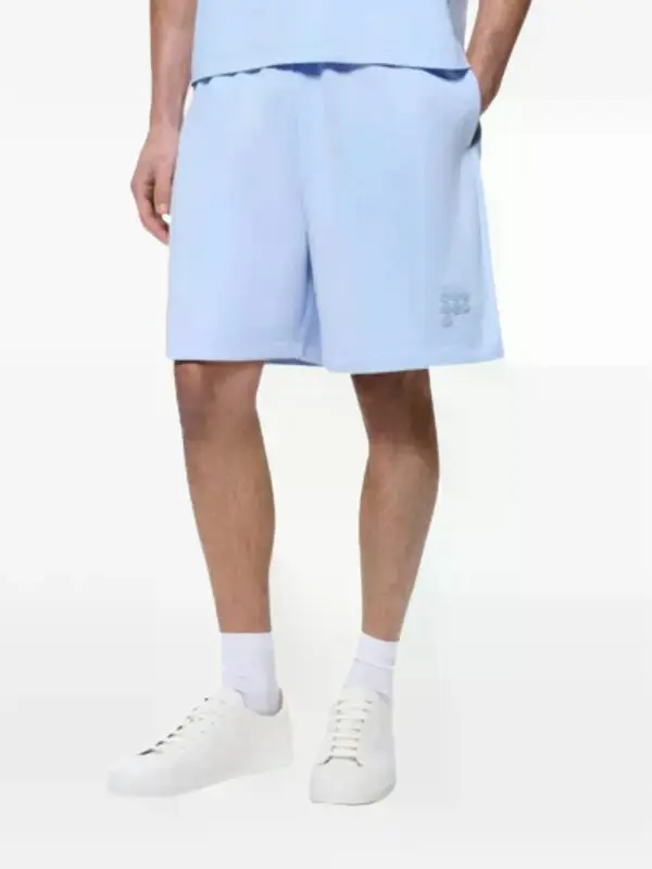PANGAIA Logo-patch Cotton Shorts