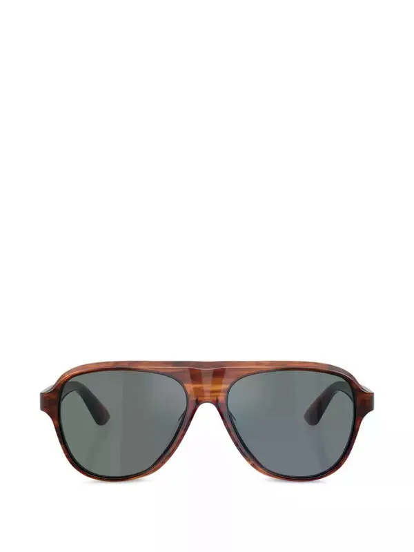 Oliver Spencer Pilot Sunglasses - Brown