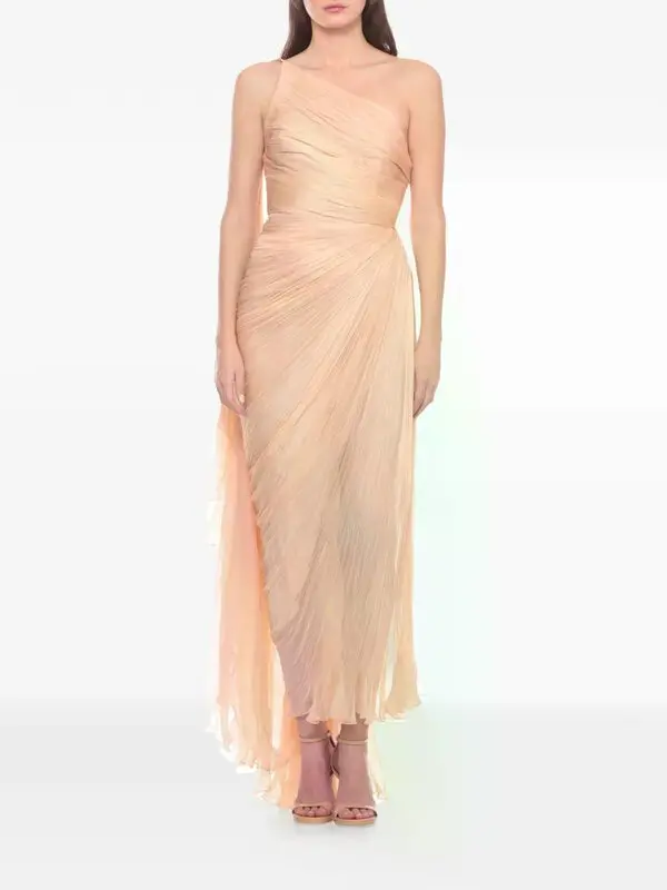 MARIA LUCIA HOHAN Florencia Plissé One-shoulder Gown