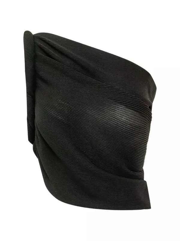 Alberta Ferretti Draped One-shoulder Top - Black