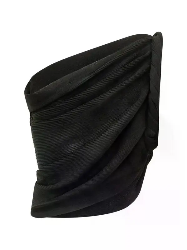Alberta Ferretti Draped One-shoulder Top - Black