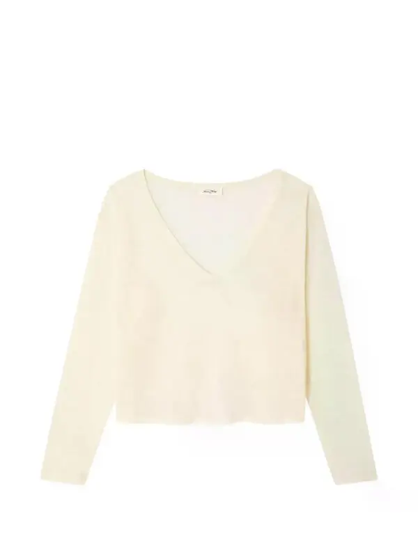 American Vintage V-neck Sweater - White