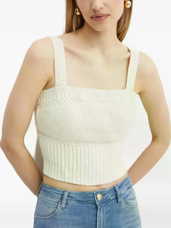 Guess Cable-knit Ribbed Top