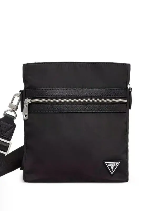 Guess Berlin Triangle-logo Messenger Bag - Black