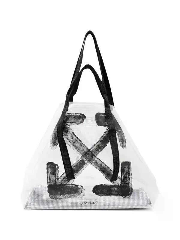 Off-White Arrows Ripstop Tote Bag - White