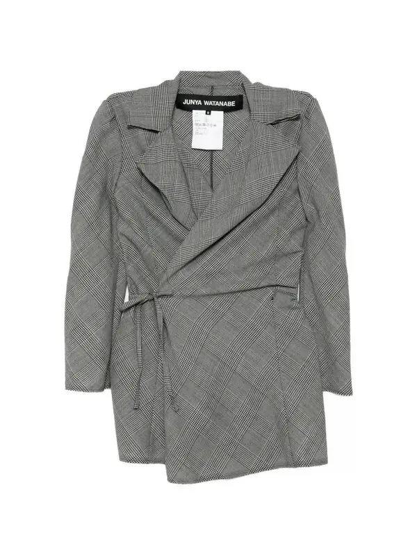 Junya Watanabe Plaid Jacket With Tie Fastening