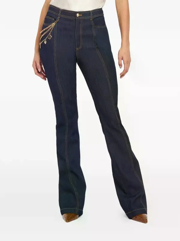 Cinq À Sept The Love Token Shailene Chain Jeans - Blue