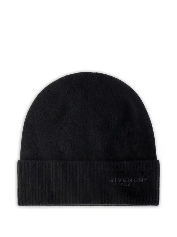 Givenchy Logo Beanie - Black