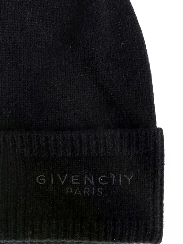 Givenchy Logo Beanie - Black