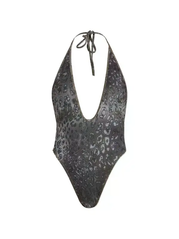 DIESEL® Animal-print Swimsuit - Grey