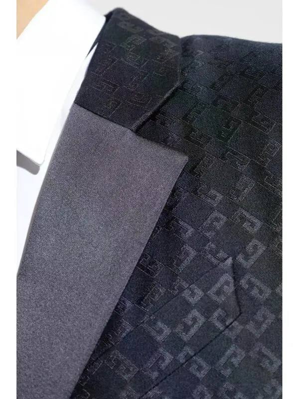 Givenchy Patterned-jacquard Blazer - Blue