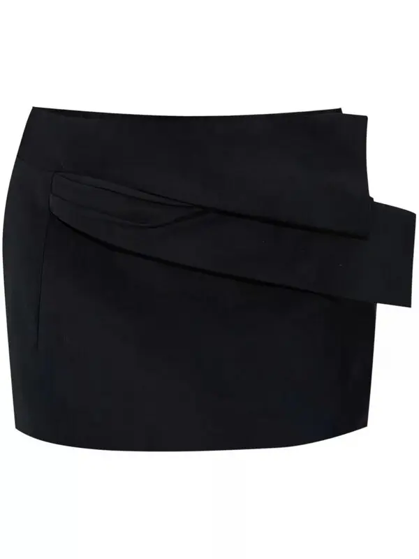 Givenchy Draped Mini Skirt - Black