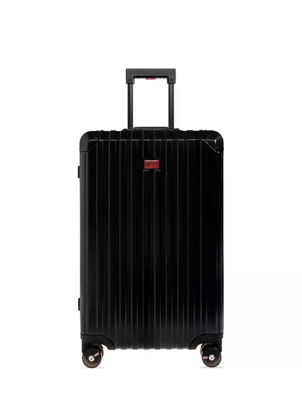 DIESEL® Ribbed Logo-plaque Suitcase - Black