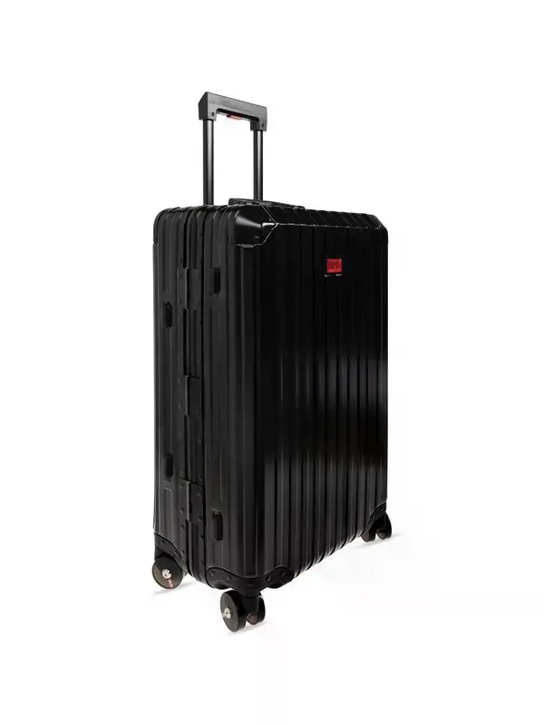 DIESEL® Ribbed Logo-plaque Suitcase - Black