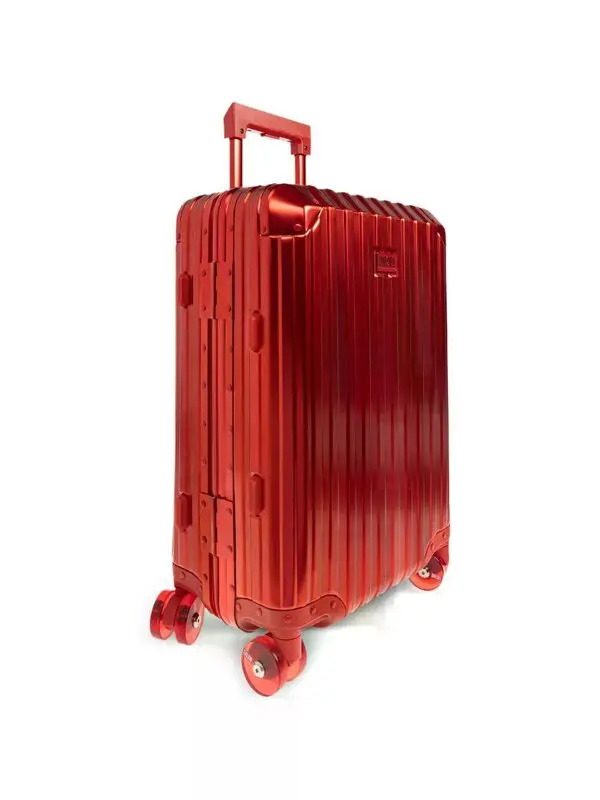 DIESEL® Metallic Grooved Luggage - Red