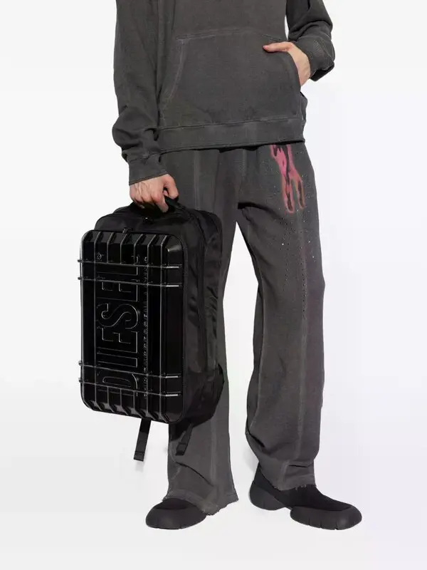DIESEL® Embossed Logo Backpack - Black