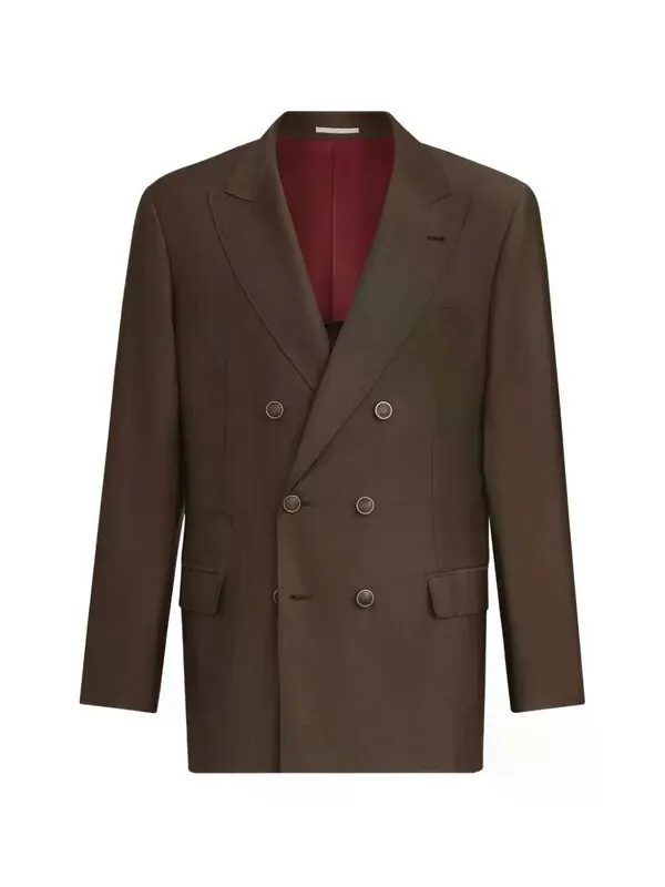 Brunello Cucinelli Virgin-wool And Cashmere One-and-a-half Breasted Deconstructed Blazer