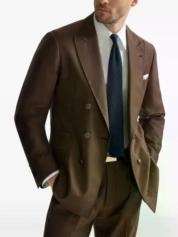 Brunello Cucinelli Virgin-wool And Cashmere One-and-a-half Breasted Deconstructed Blazer