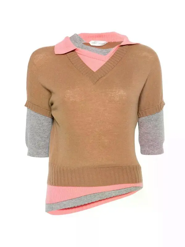 AUGUST BARRON Layered Polo Top