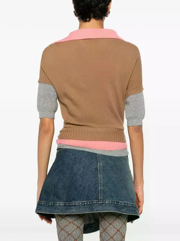 AUGUST BARRON Layered Polo Top