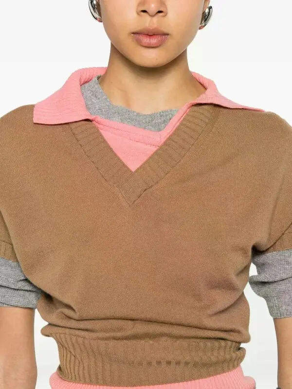 AUGUST BARRON Layered Polo Top