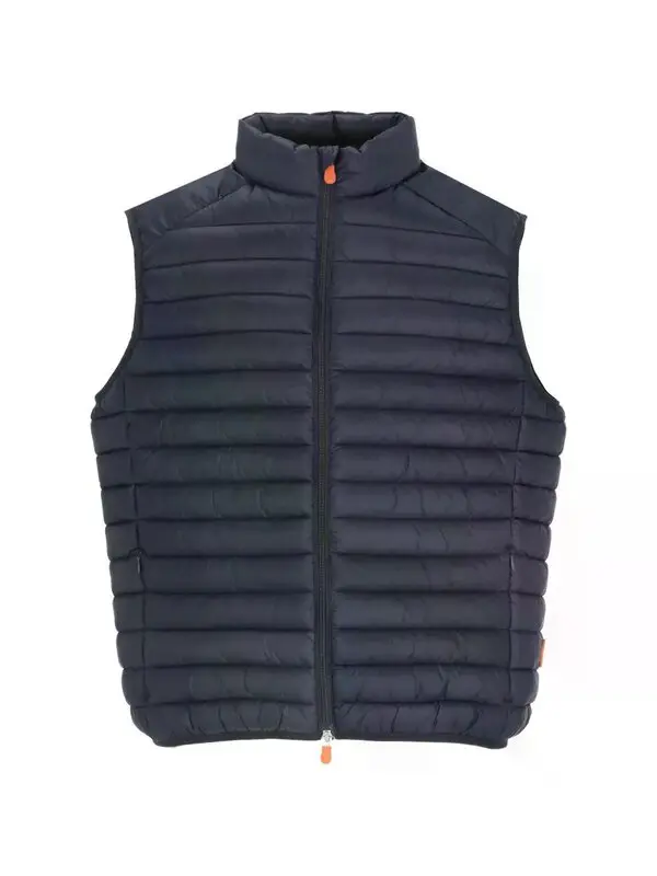 SAVE THE DUCK Quilted High-neck Gilet - Blue