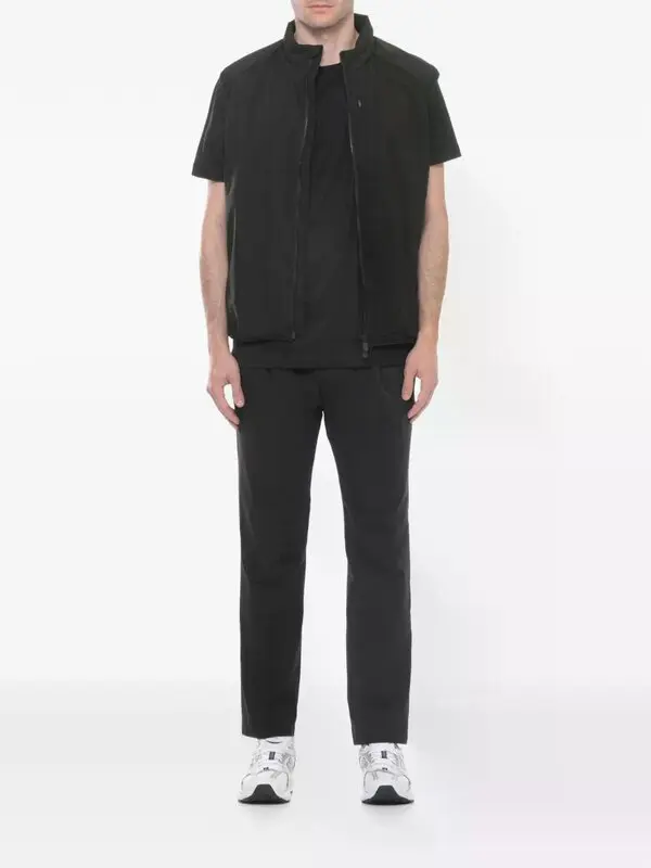 SAVE THE DUCK High-neck Zip-up Gilet - Black