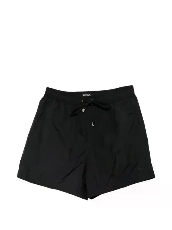 Zegna Drawstring Swim Shorts - Black