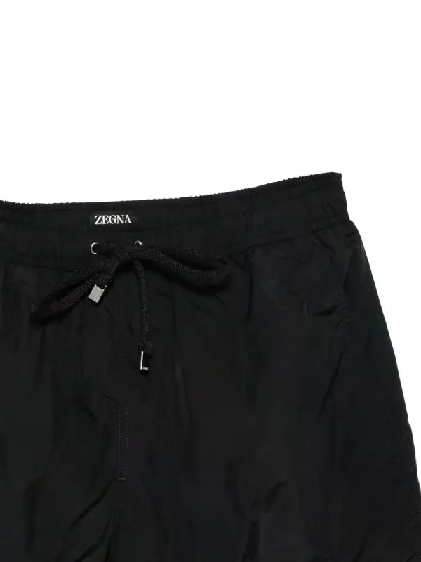 Zegna Drawstring Swim Shorts - Black
