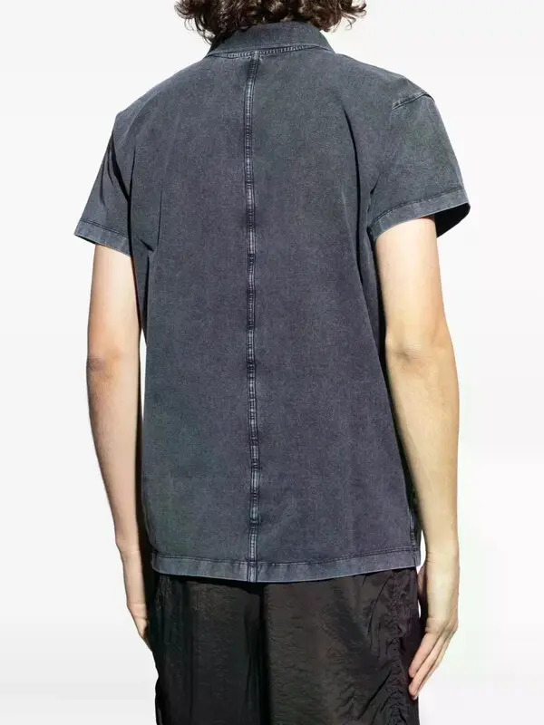DIESEL® T-nomely Buttoned-fastening Polo Shirt - Black