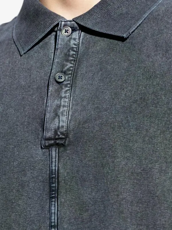 DIESEL® T-nomely Buttoned-fastening Polo Shirt - Black