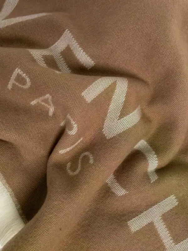 Givenchy Logo Fringed Scarf - Brown