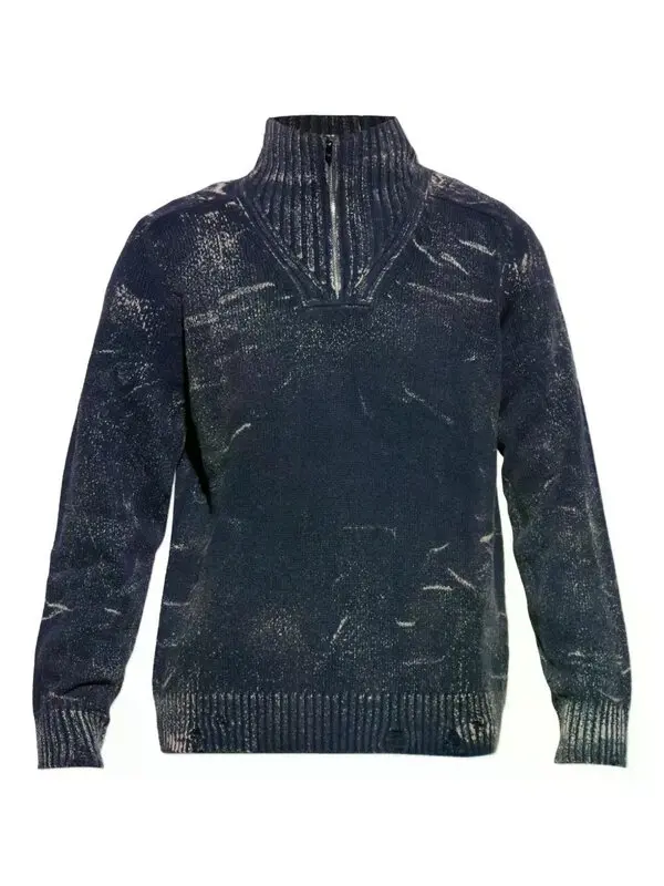 DIESEL® K-maxime Zip-up Sweater - Blue