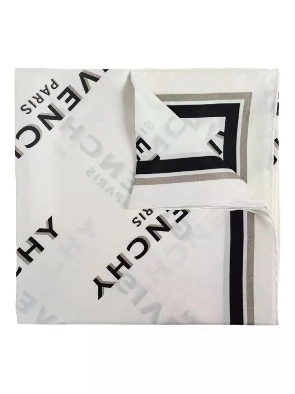 Givenchy Silk Scarf - White