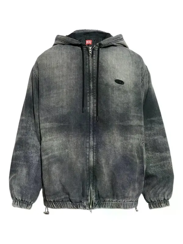 DIESEL® Hooded Zip Jacket - Grey