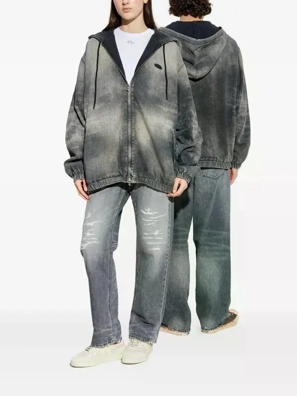 DIESEL® Hooded Zip Jacket - Grey