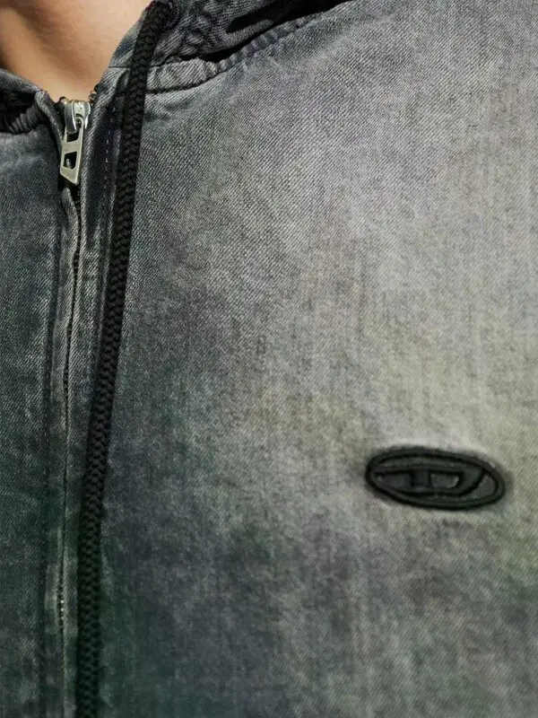 DIESEL® Hooded Zip Jacket - Grey
