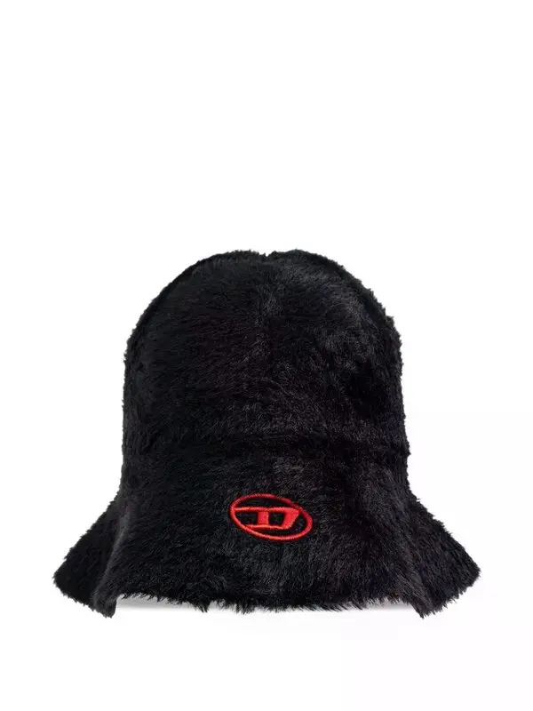 DIESEL® Logo-embroidered Bucket Hat - Black