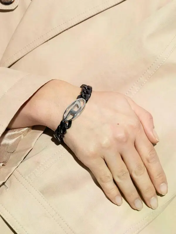 DIESEL® Logo Plaque Bracelet
