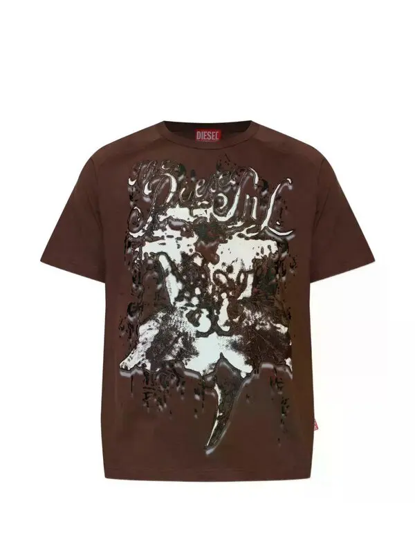 DIESEL® T-taddy Graphic T-shirt - Brown