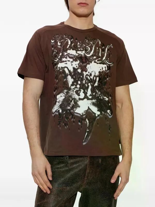 DIESEL® T-taddy Graphic T-shirt - Brown