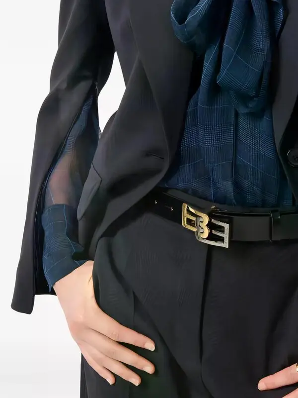 Barbara Bui Calf Leather Logo Belt