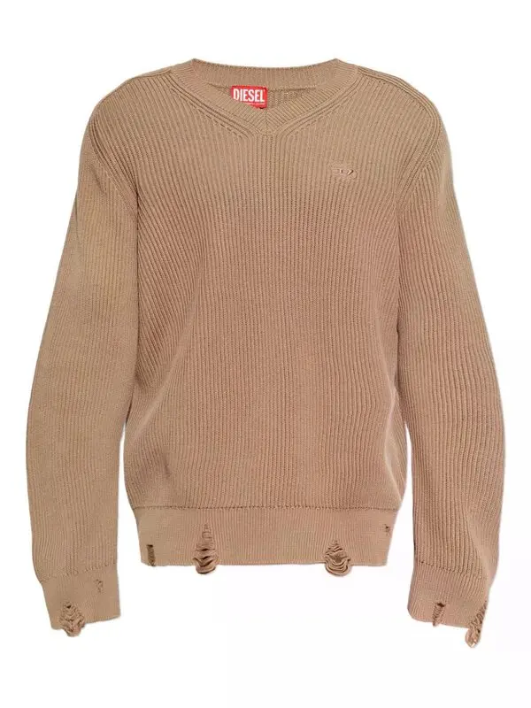 DIESEL® Ribbed V-neck Sweater