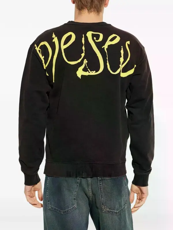 DIESEL® Crew-neck Sweatshirt With Logo Detail