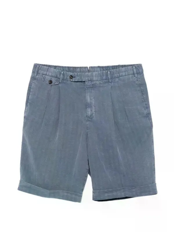 PT TORINO Pleated Shorts - Blue