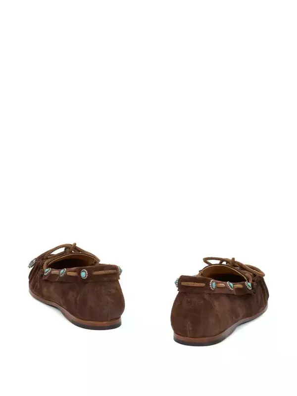 Sartore Mustang Crosta Suede Loafers