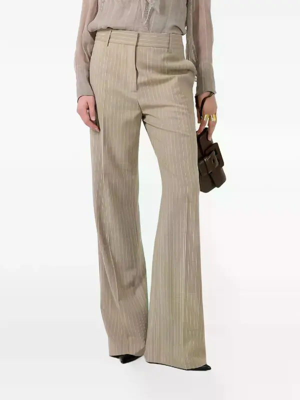 Barbara Bui Pinstripe Wide Leg Trousers