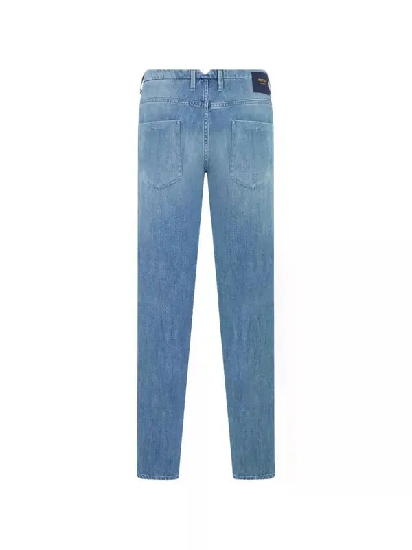 SLOWEAR Faded-effect Straight-leg Jeans